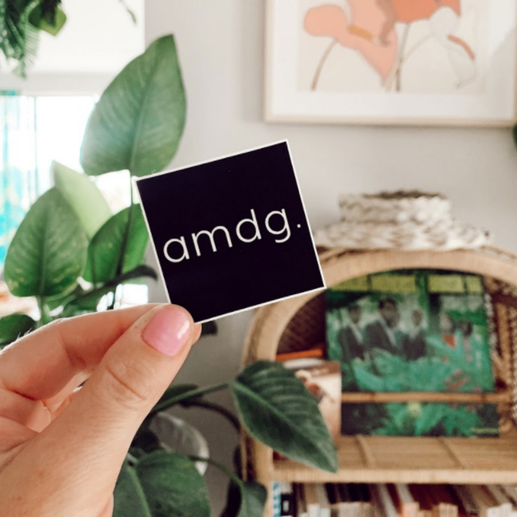 amdg. Sticker (ad majorem Dei gloriam) – Paradigm